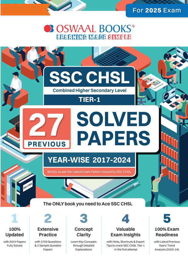 SSC CHSL Previous Year Question Papers | For 2025 | Buy Now – Oswaal Books