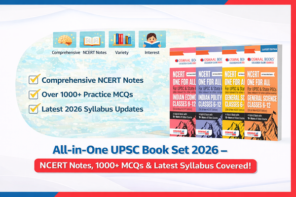 All-in-One UPSC Book Set 2026 – NCERT Notes, 1000+ MCQs & Latest Sylla ...