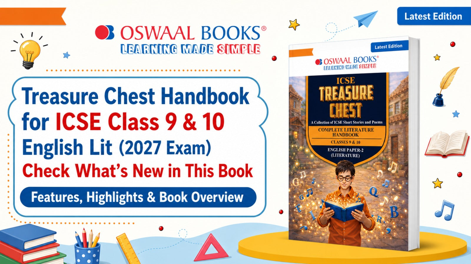 Treasure Chest Handbook for ICSE Class 9 & 10 English Lit (2027 Exam ...