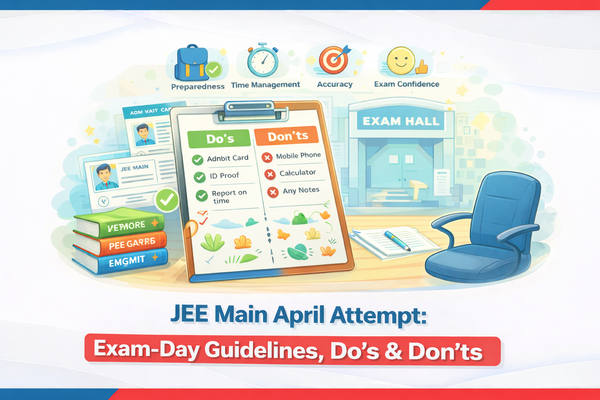 JEE Main April Attempt: Exam-Day Guidelines, Do’s & Don’ts – Oswaal Books