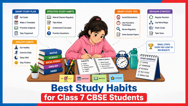 What Are the Best Study Habits for Class 7 CBSE Students – Oswaal Books