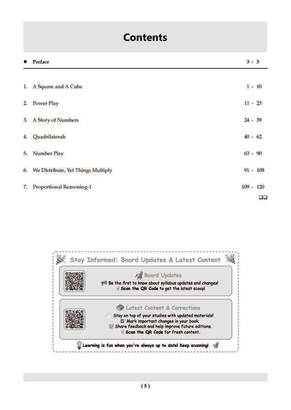 NCERT Textbook Solutions Mathematics (Ganita Prakash) Class 8 - Buy Now ...