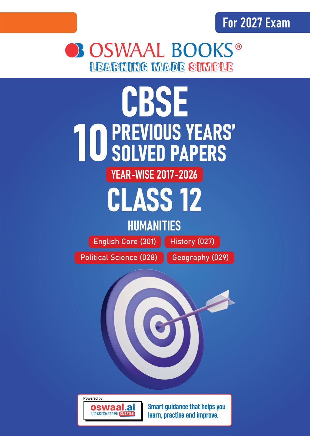 CBSE 10 Previous Years Papers Humanities | Class 12 | – Oswaal Books