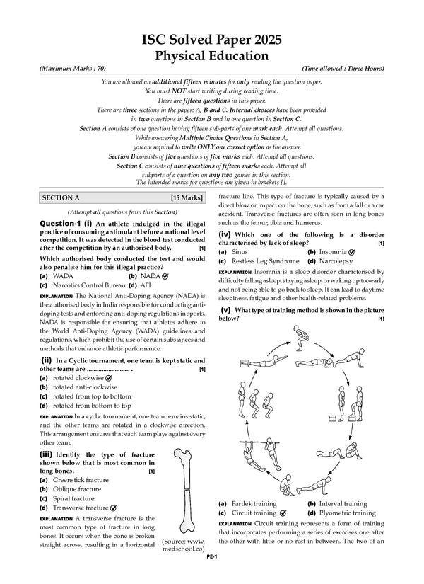 ISC 10 Previous Years' Solved papers and Competency Focused Questions ...