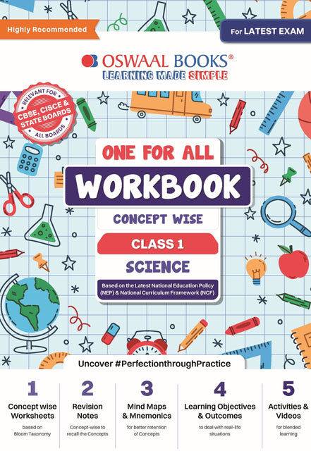 Latest CBSE Workbook Class 1 | For Exams 2024-25 – Oswaal Books