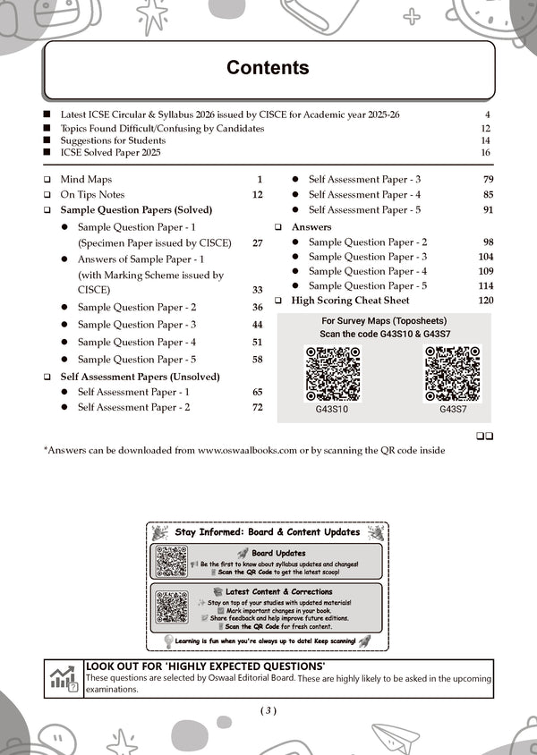 ICSE 10 Sample Question Papers Class 10 Geography for Board Exam 2026 ...