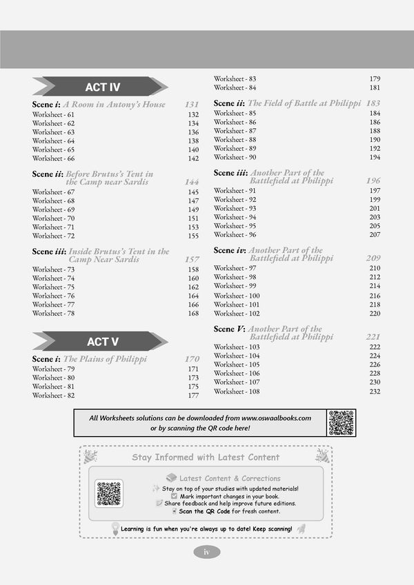 William Shakespeare's Julius Caesar Workbook with Solutions ICSE 9 & 10 ...