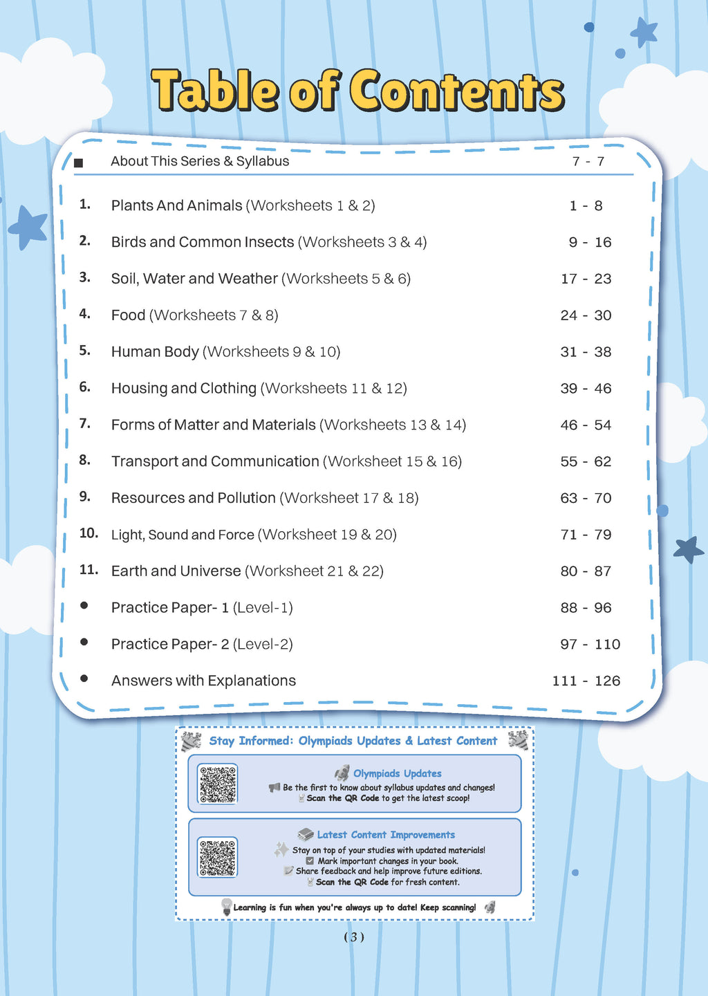 One For All Olympiads Workbook Class 3 Science | Questions for SOF NSO ...