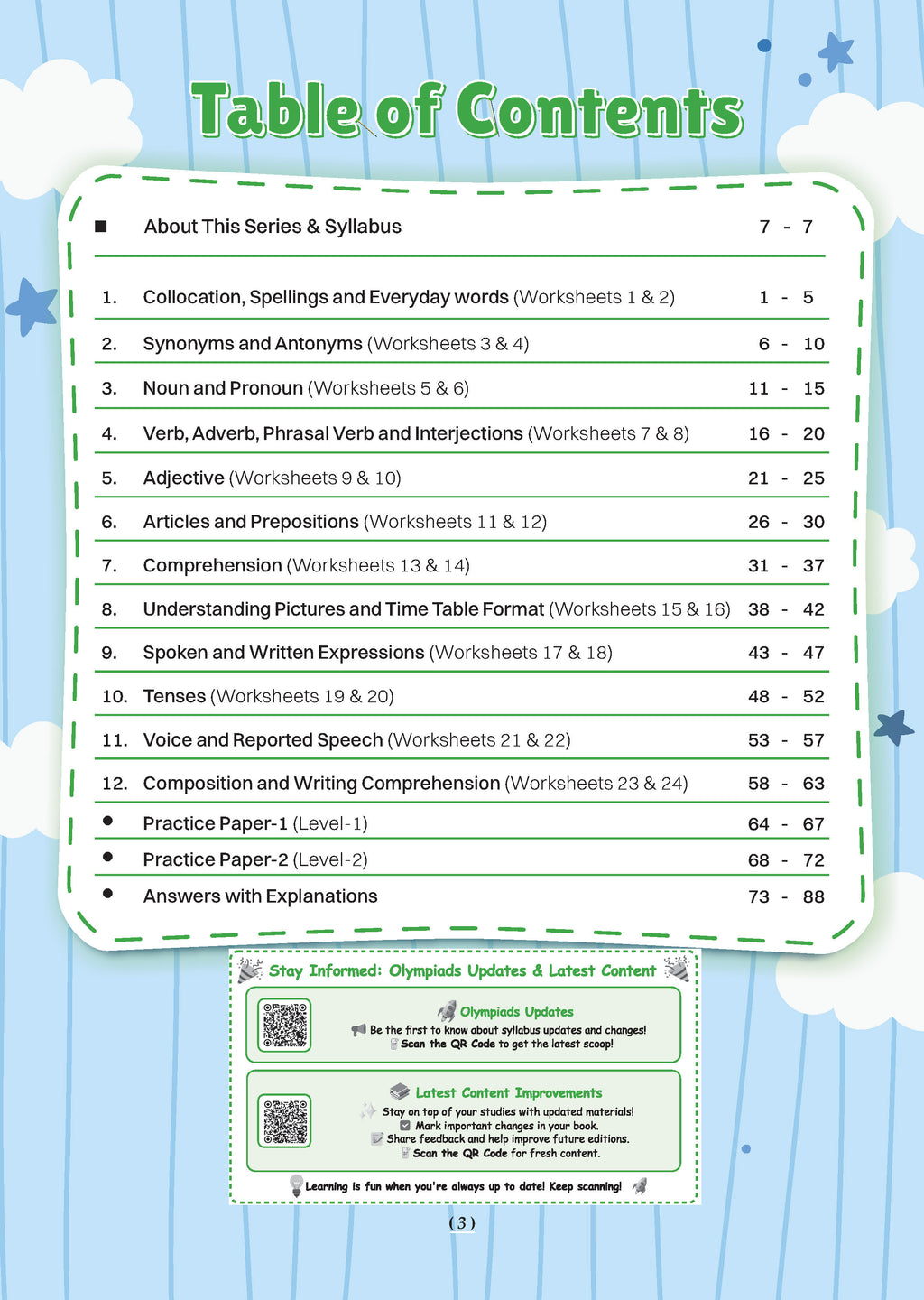 One For All Olympiads Workbook Class 6 English | Questions for SOF IEO ...