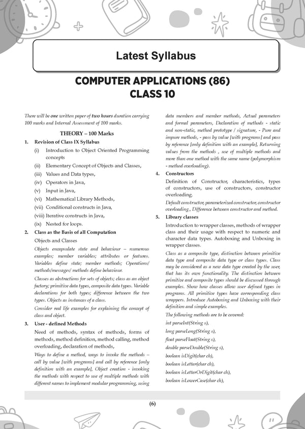 ICSE 10 Sample Question Papers Class 10 Computer Applications for 2026 ...