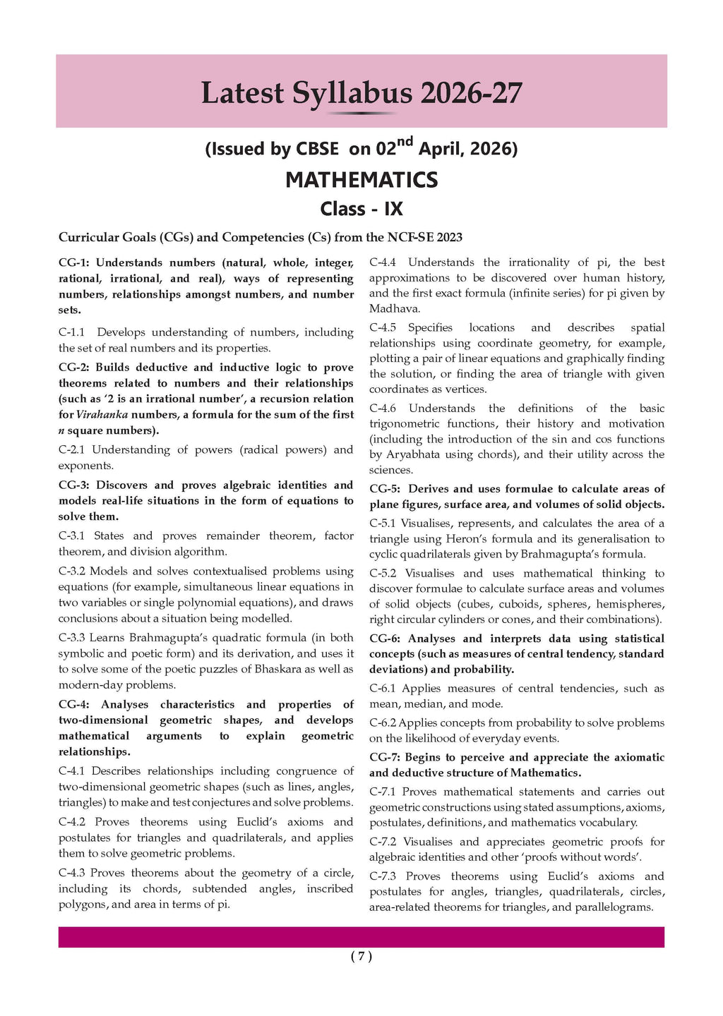 CBSE Mathematics Part-1 Question Bank Chapter-wise & Topic-wise Class ...