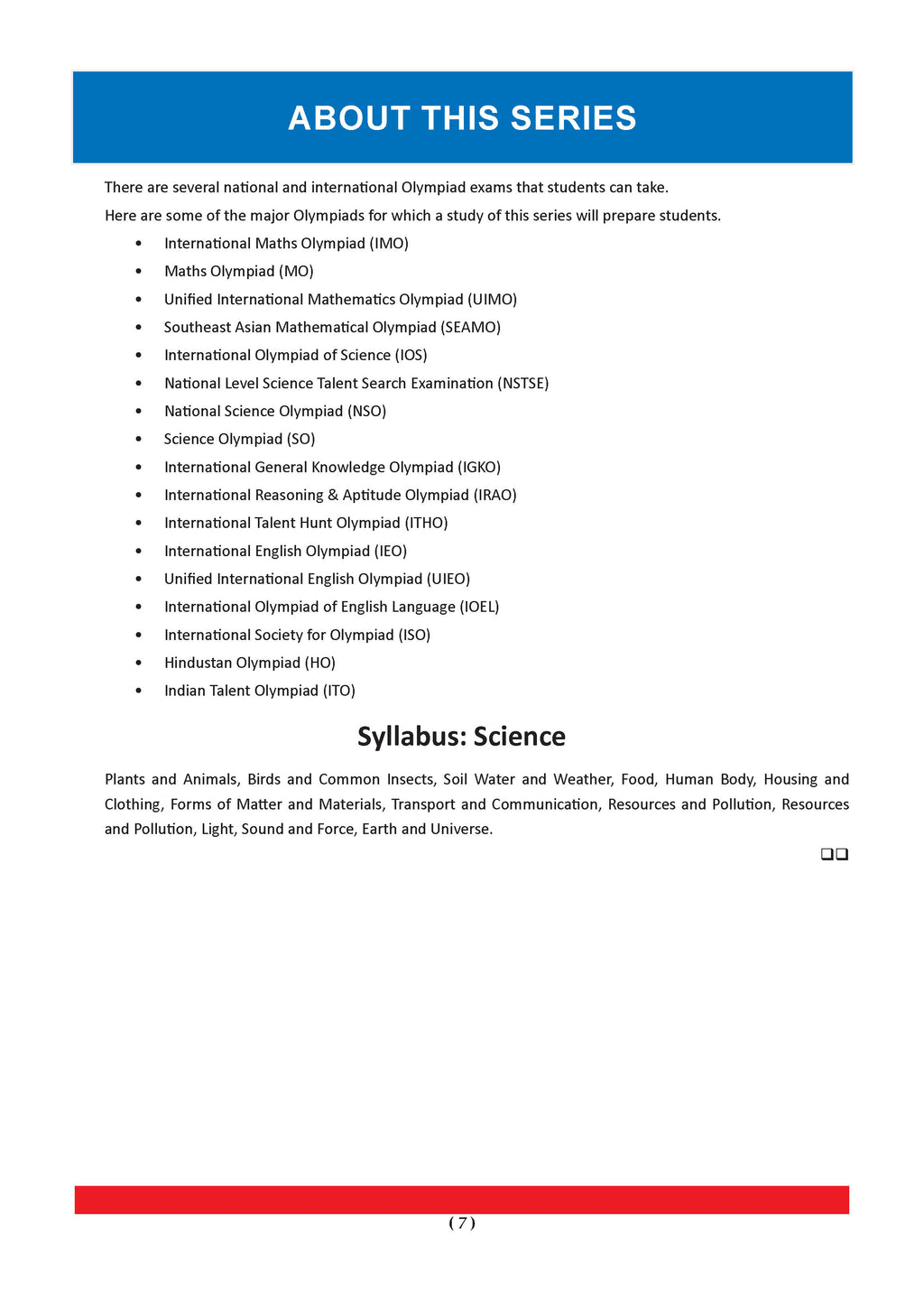 One For All Olympiads Workbook Class 3 Science | Questions for SOF NSO ...