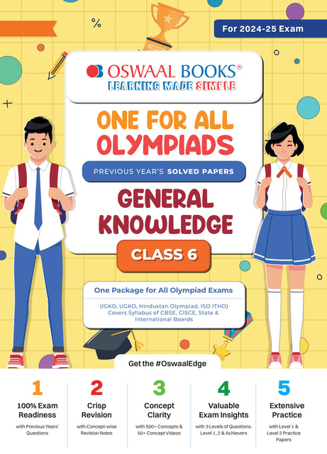 Best General Knowledge Olympiad Books for Class 6 | For Latest Exams ...
