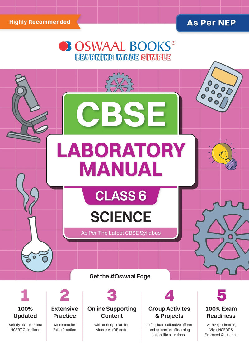 CBSE Laboratory Manual Class 6 Science Book | Latest Updated – Oswaal Books