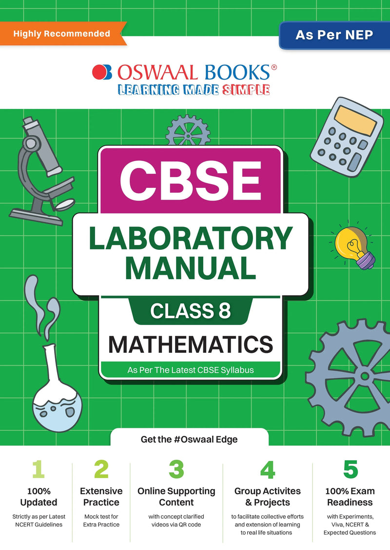 CBSE Class 8 Mathematics Laboratory Manual | Latest Updated – Oswaal Books
