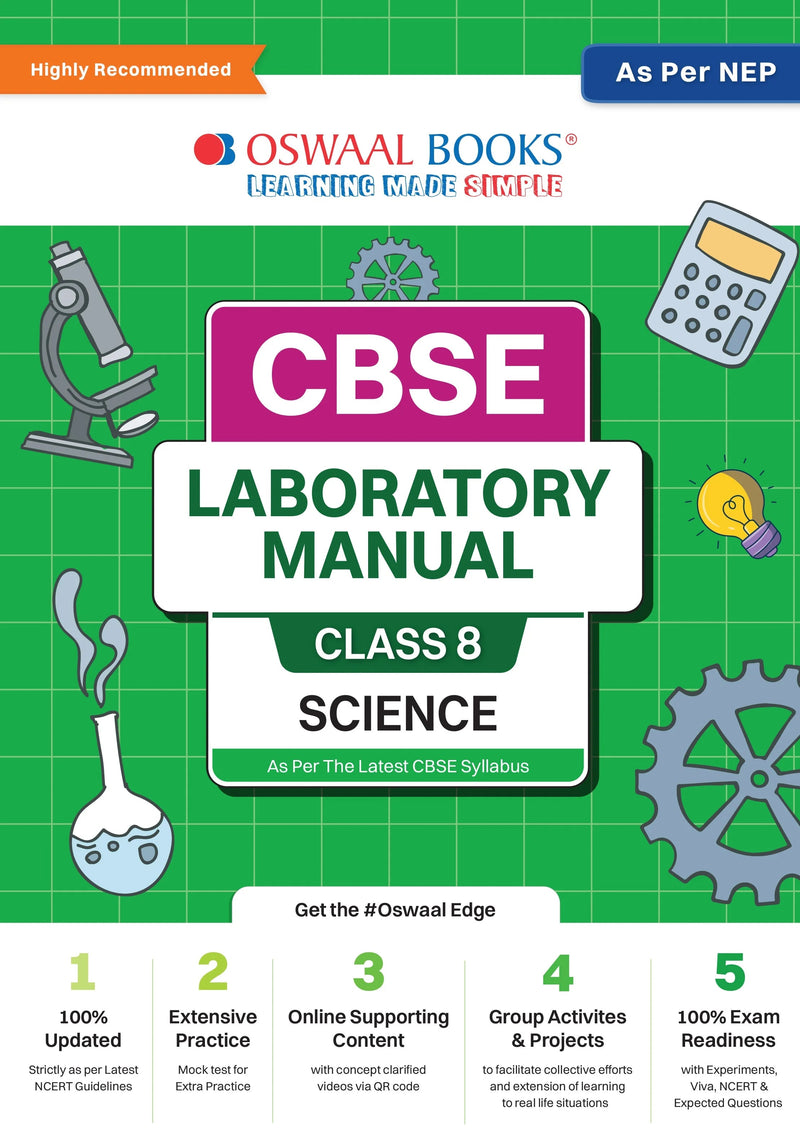 CBSE Class 8 Science Laboratory Manual | Latest Updated – Oswaal Books