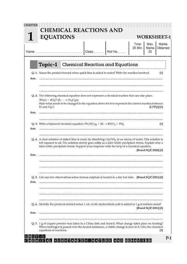 CBSE Class 9 Science Question Bank + Workbook (Set of 2 Books) Updated ...