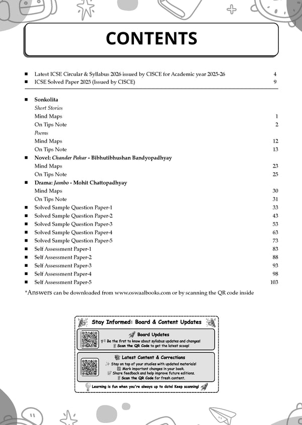 ICSE 10 Sample Question Papers Class 10 Bengali for 2026 Board Exams ...
