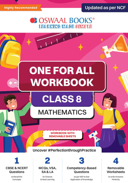 ONE FOR ALL WORKBOOK CLASS 8 | For 2024-25 Exams – Oswaal Books