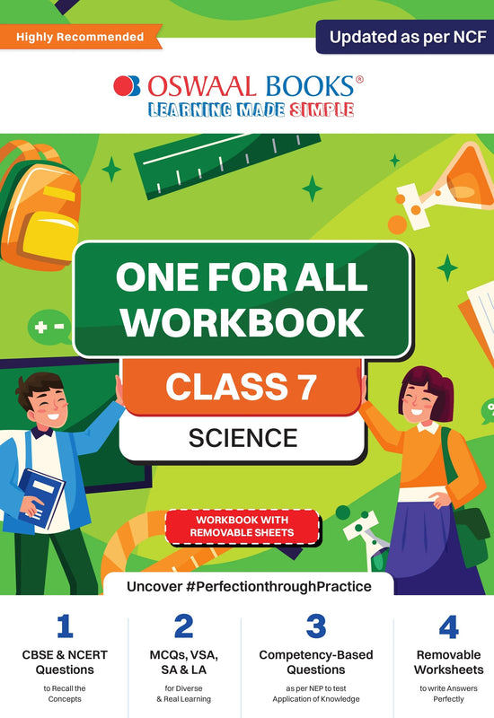ONE FOR ALL (All in One) WORKBOOK CLASS 7 | For 2024-25 Exams – Oswaal ...