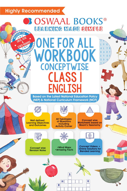 Latest CBSE Workbook Class 1 | For Exams 2024 – Oswaal Books and ...